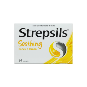 Strepsils Soothing Honey And Lemon Lozengers 24s - Pharmacy Lanka